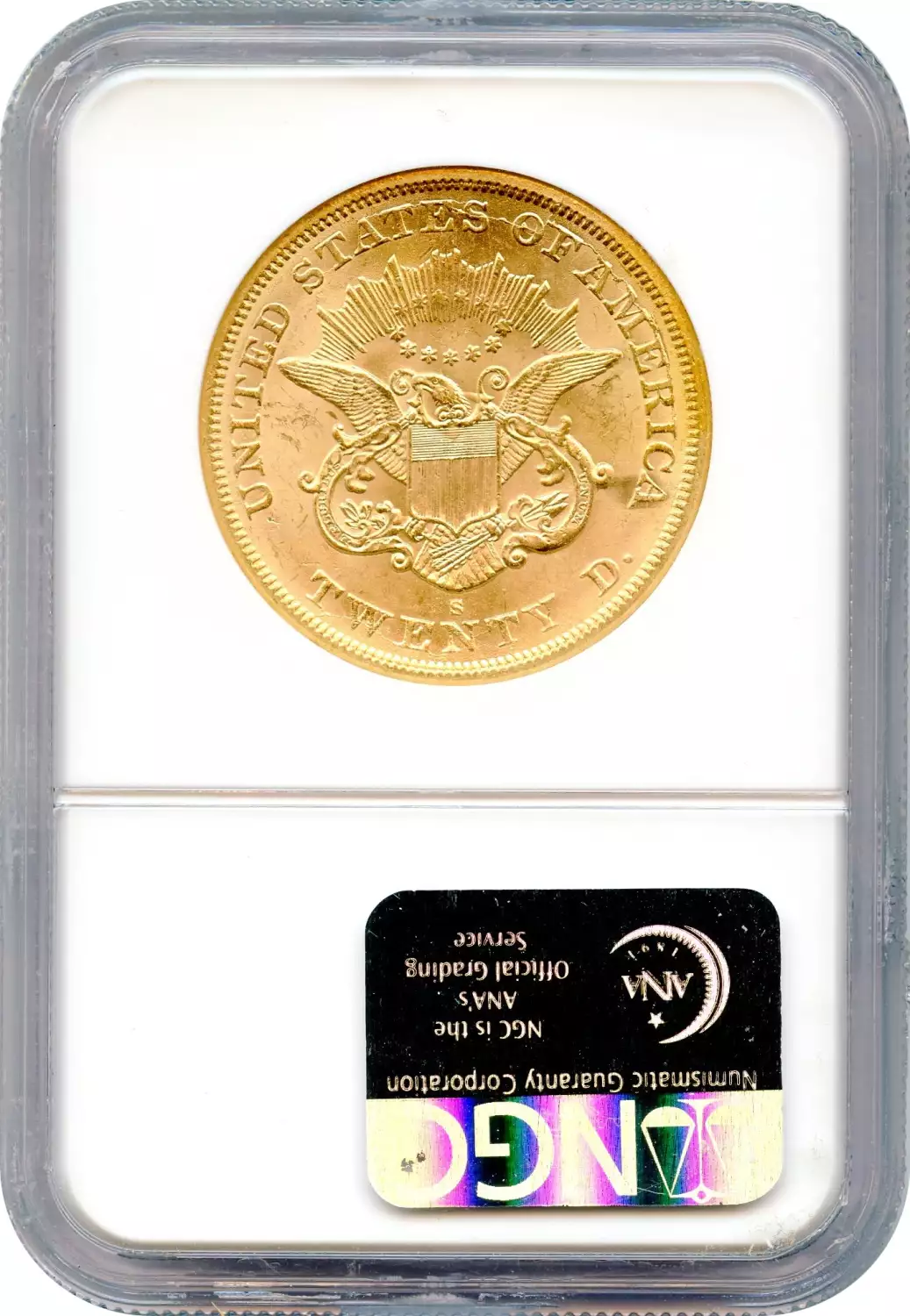 Collectors Corner - 1865-S $20 MS63 NGC - #70789413