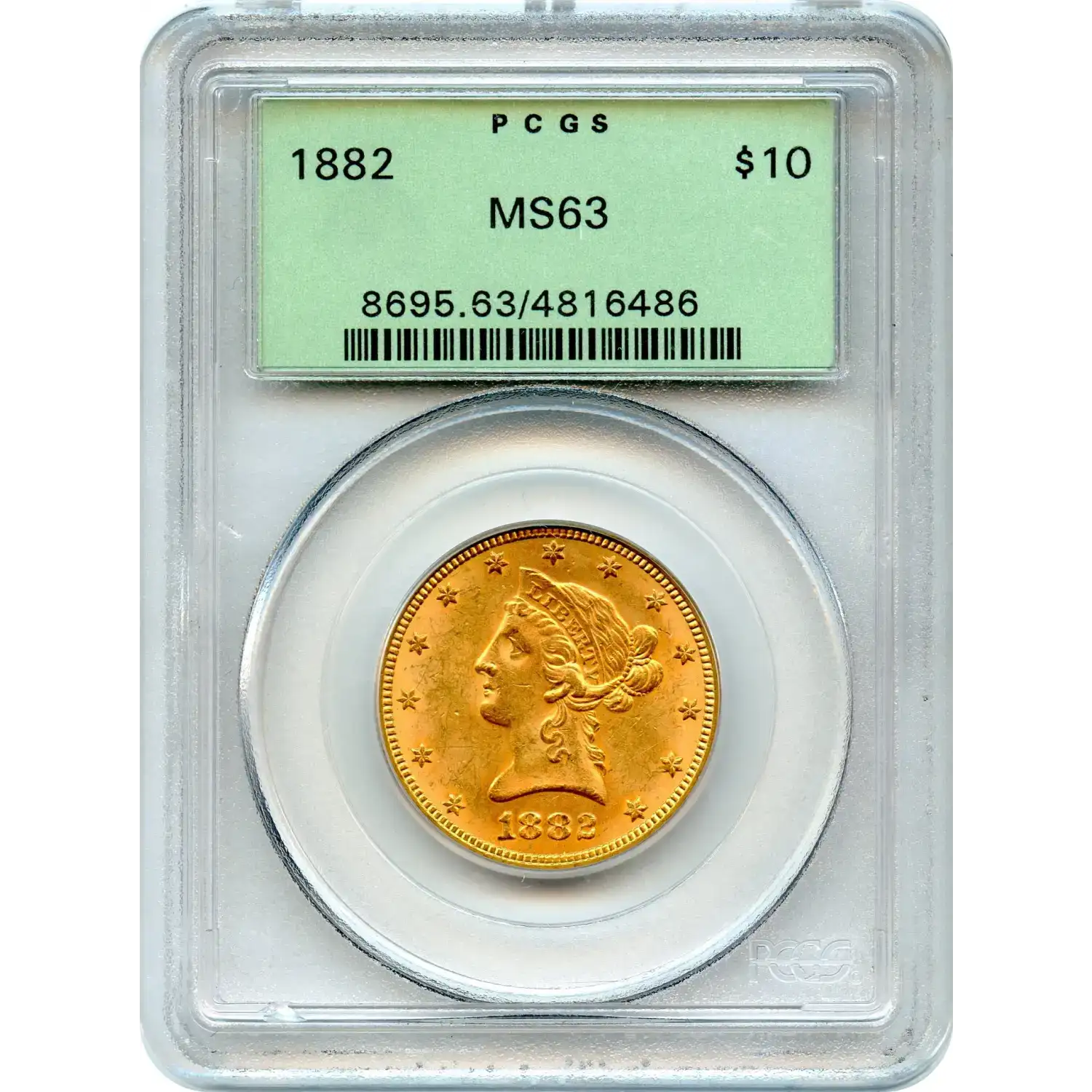 1882 $10 Liberty Head Eagle PCGS MS-63 - AU Capital Management, LLC