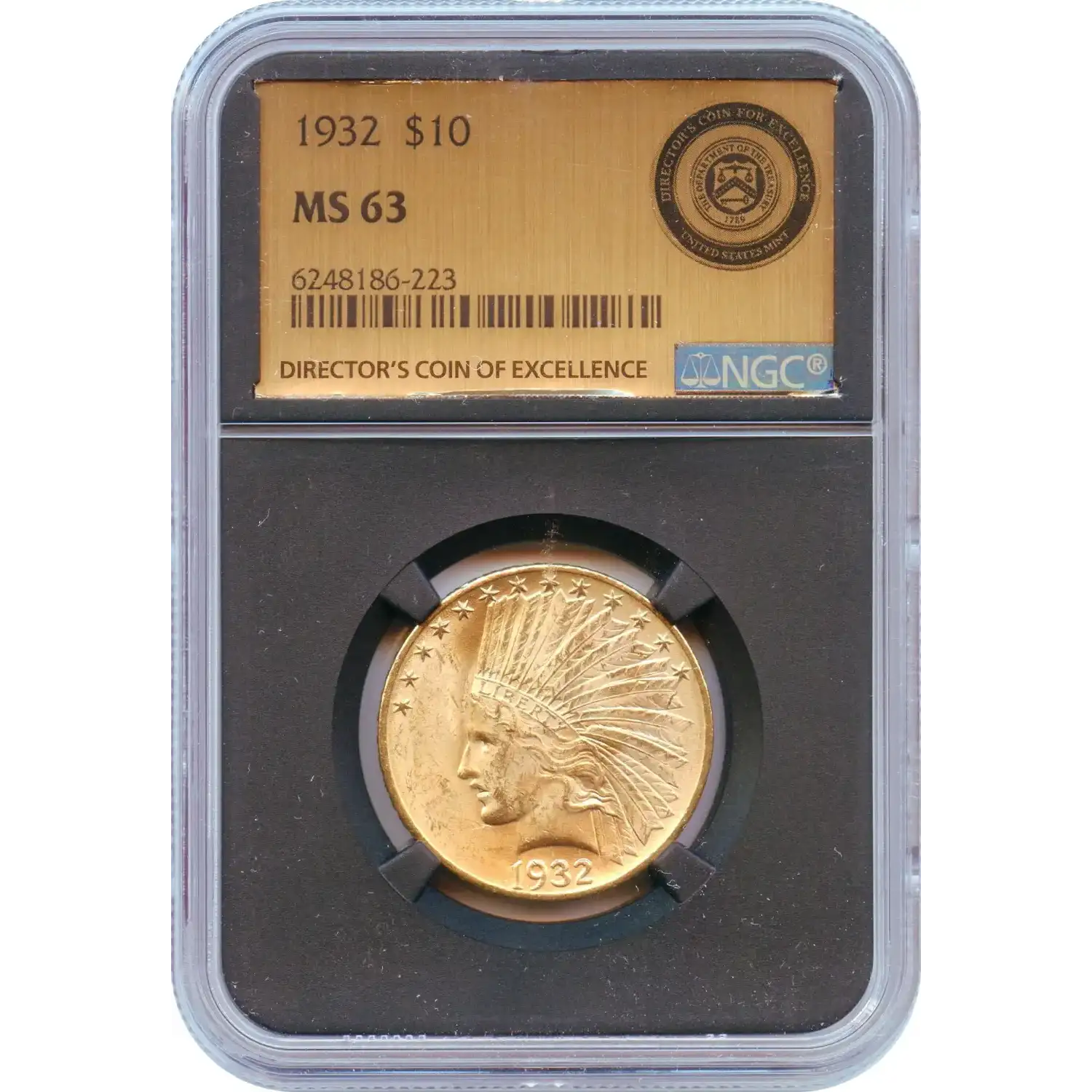 1932 $10 Indian Head Eagle NGC MS-63 - AU Capital Management, LLC