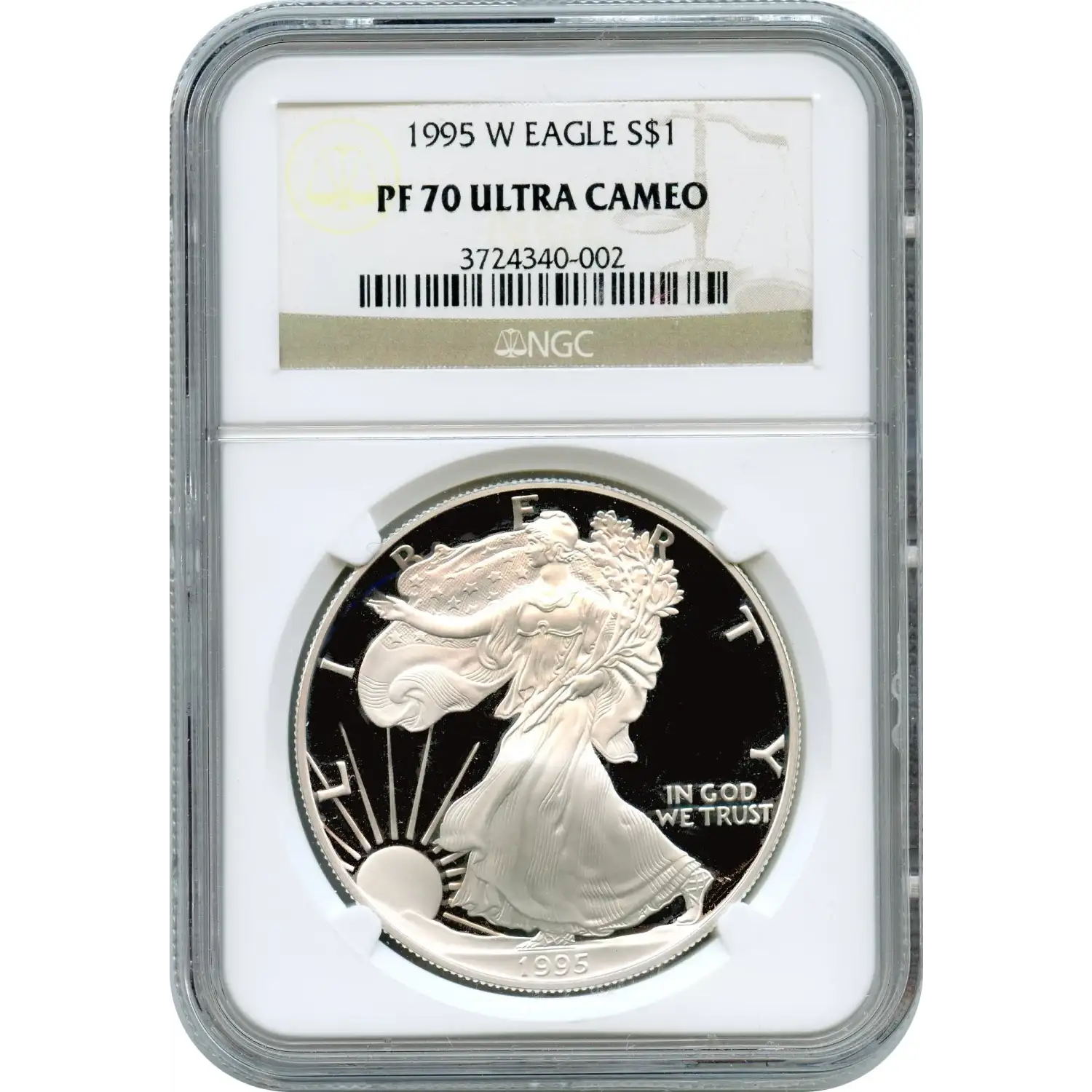 1995-W Silver American Eagle $1 NGC PF-70 Ultra Cameo - AU Capital ...