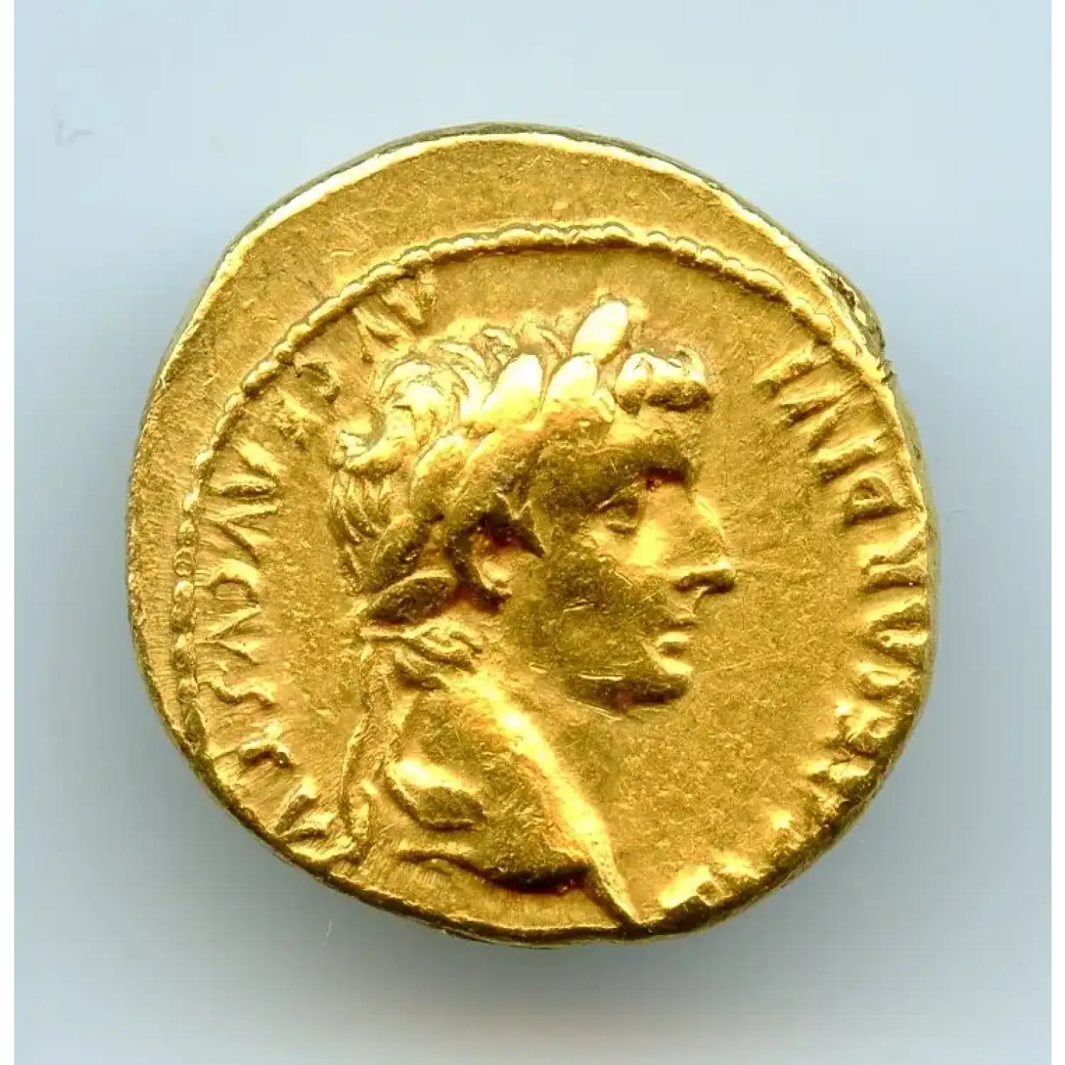 Roman Empire AD 14-37 AV Aureus Tiberius NGC Ancients Ch VF - AU ...